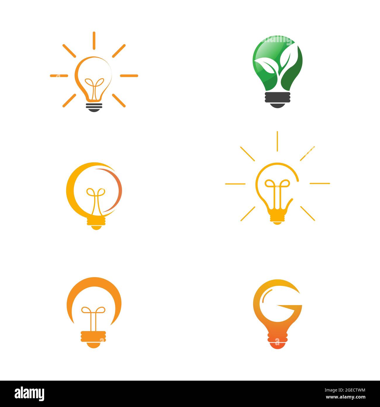 light bulb symbol vector design illustration Stock Photo - Alamy
