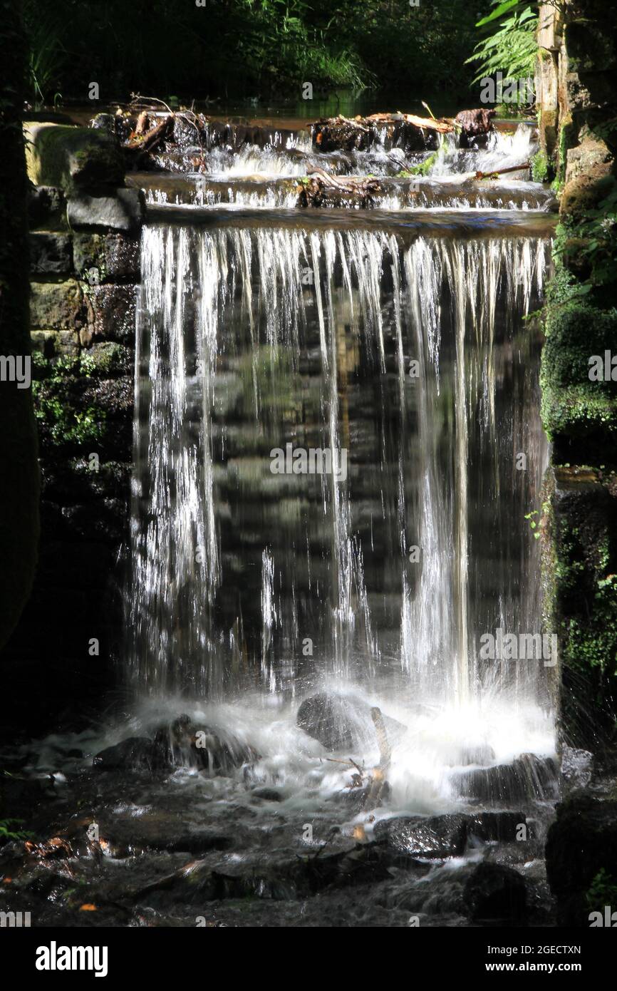 Rivelin Valley water features, Sheffield, South Yorkshire, UK Stock ...