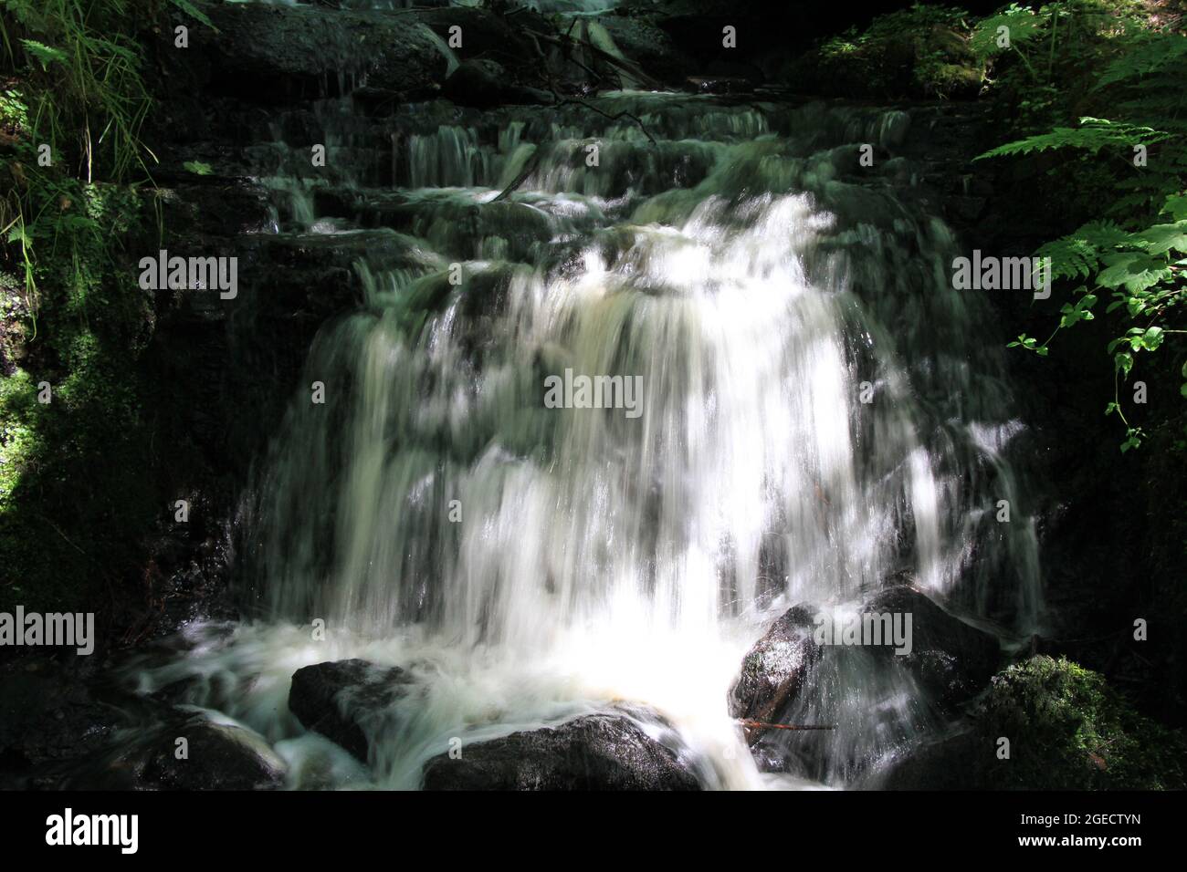 Rivelin Valley water features, Sheffield, South Yorkshire, UK Stock ...