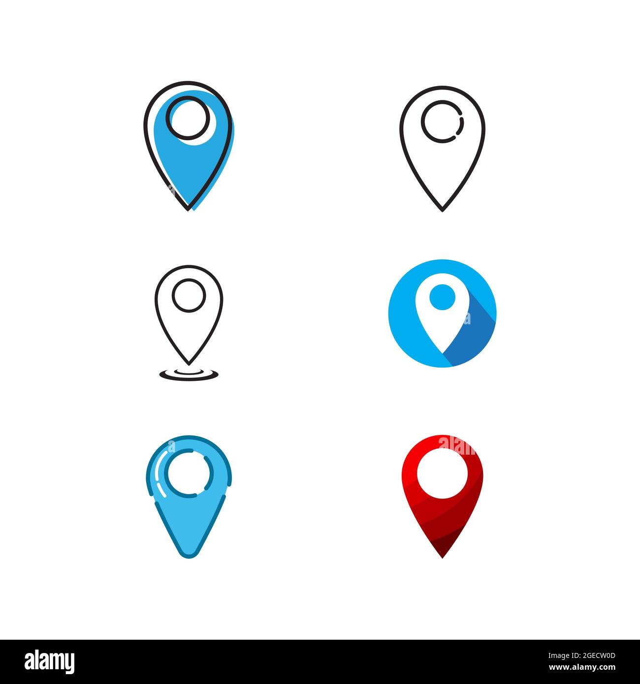 Location point icon vector illustration design Stock Photo - Alamy