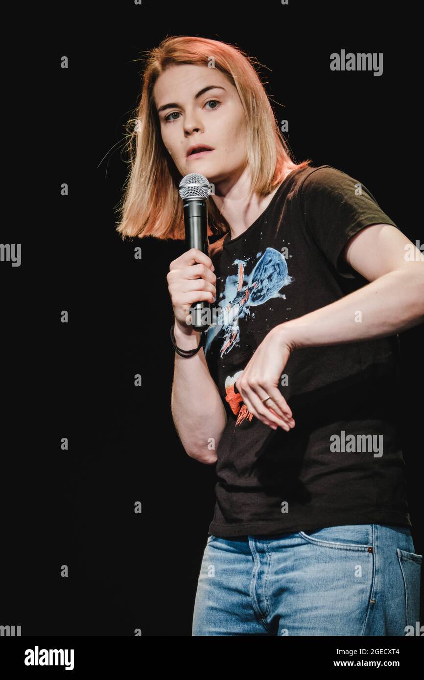 Bern, Switzerland. 14th, August 2021. The Swiss-German comedian Hazel ...