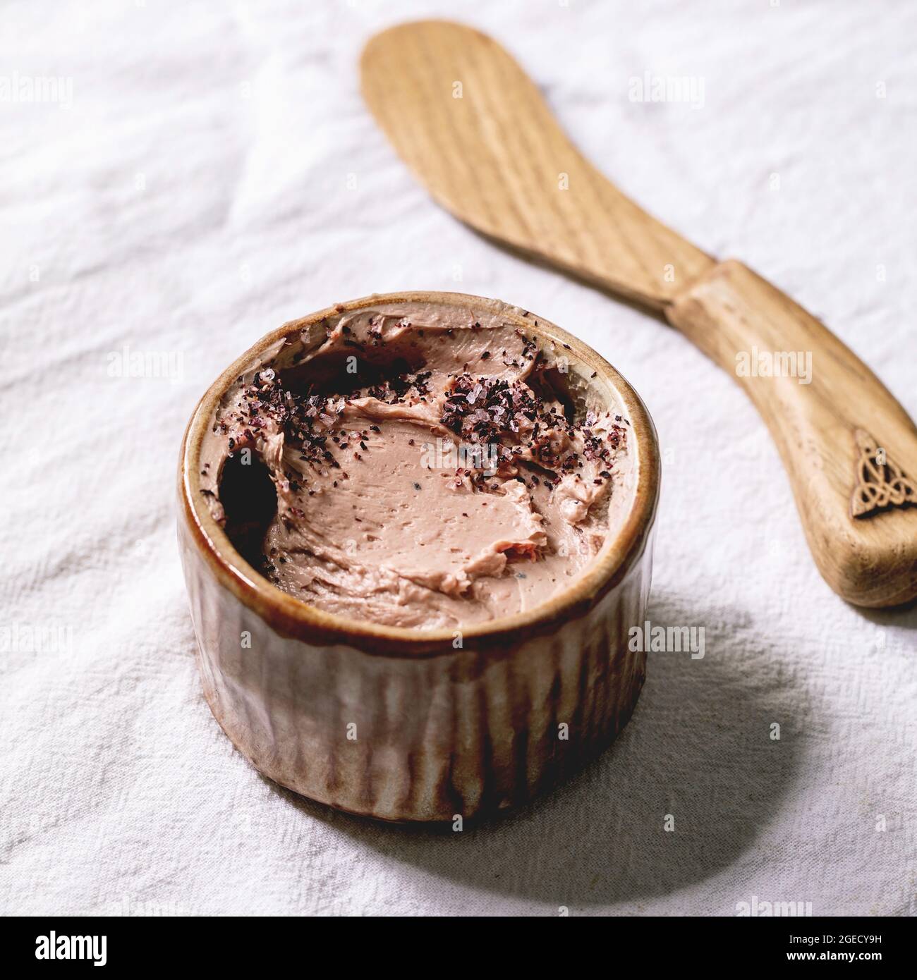 Chicken liver pate Stock Photo - Alamy