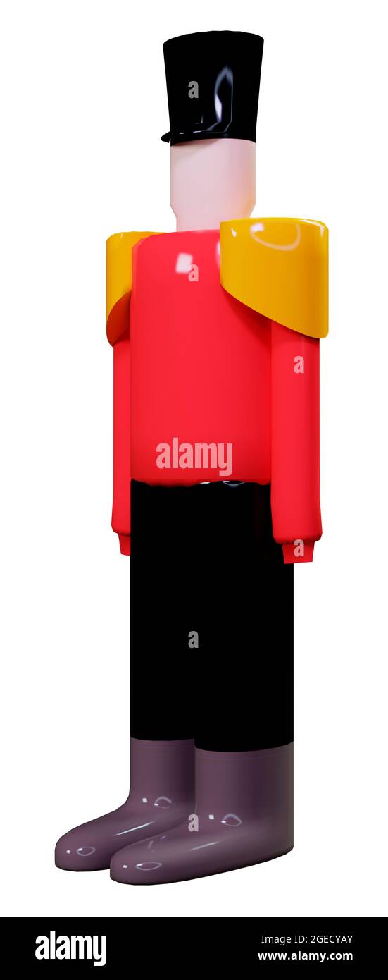 3D rendering of a toy soldier isolated on white background Stock Photo ...