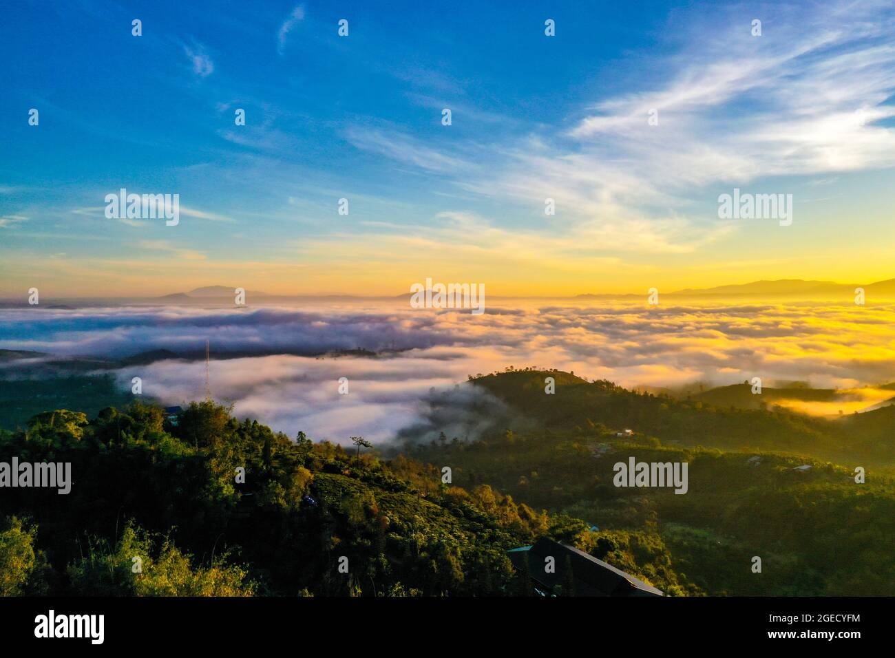 Nice Linh Quy Phap An pagoda in Lam Dong province southern Vietnam ...