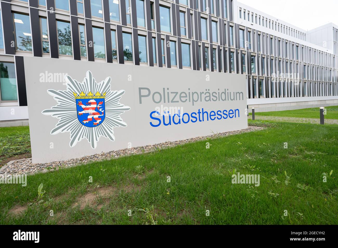 Offenbach, Germany. 19th Aug, 2021. The new Southeast Hesse Police ...