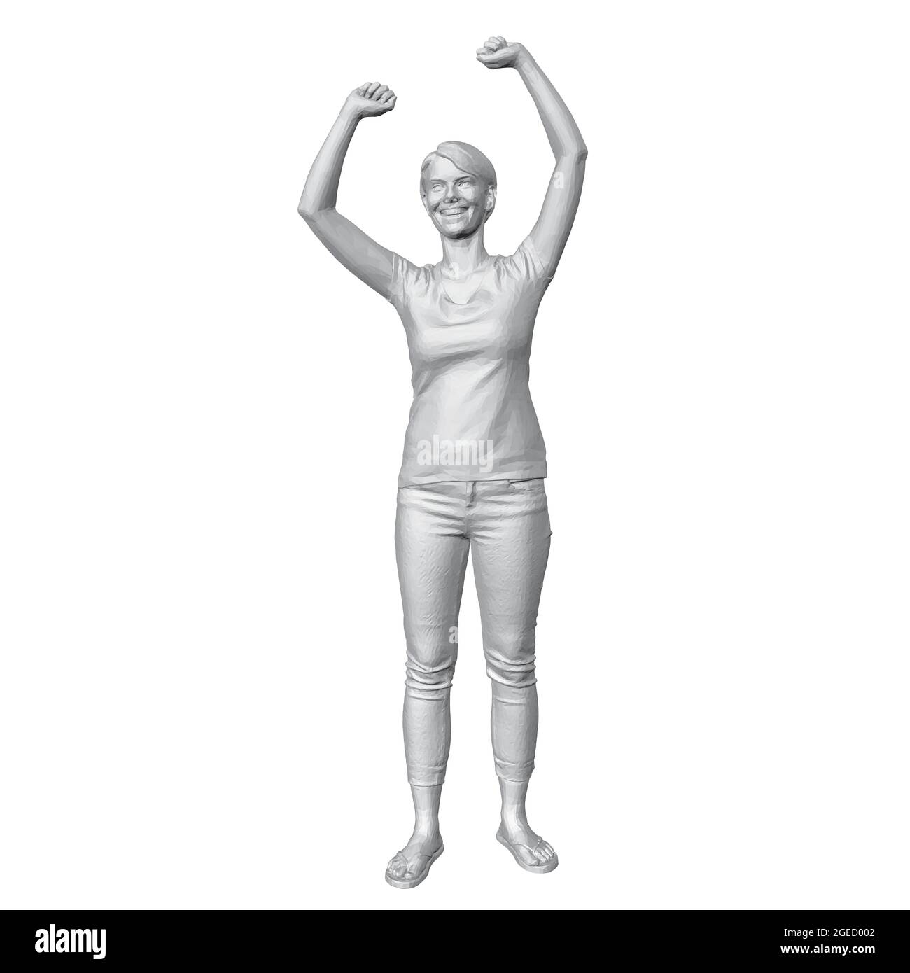 High raised arms Stock Vector Images - Alamy