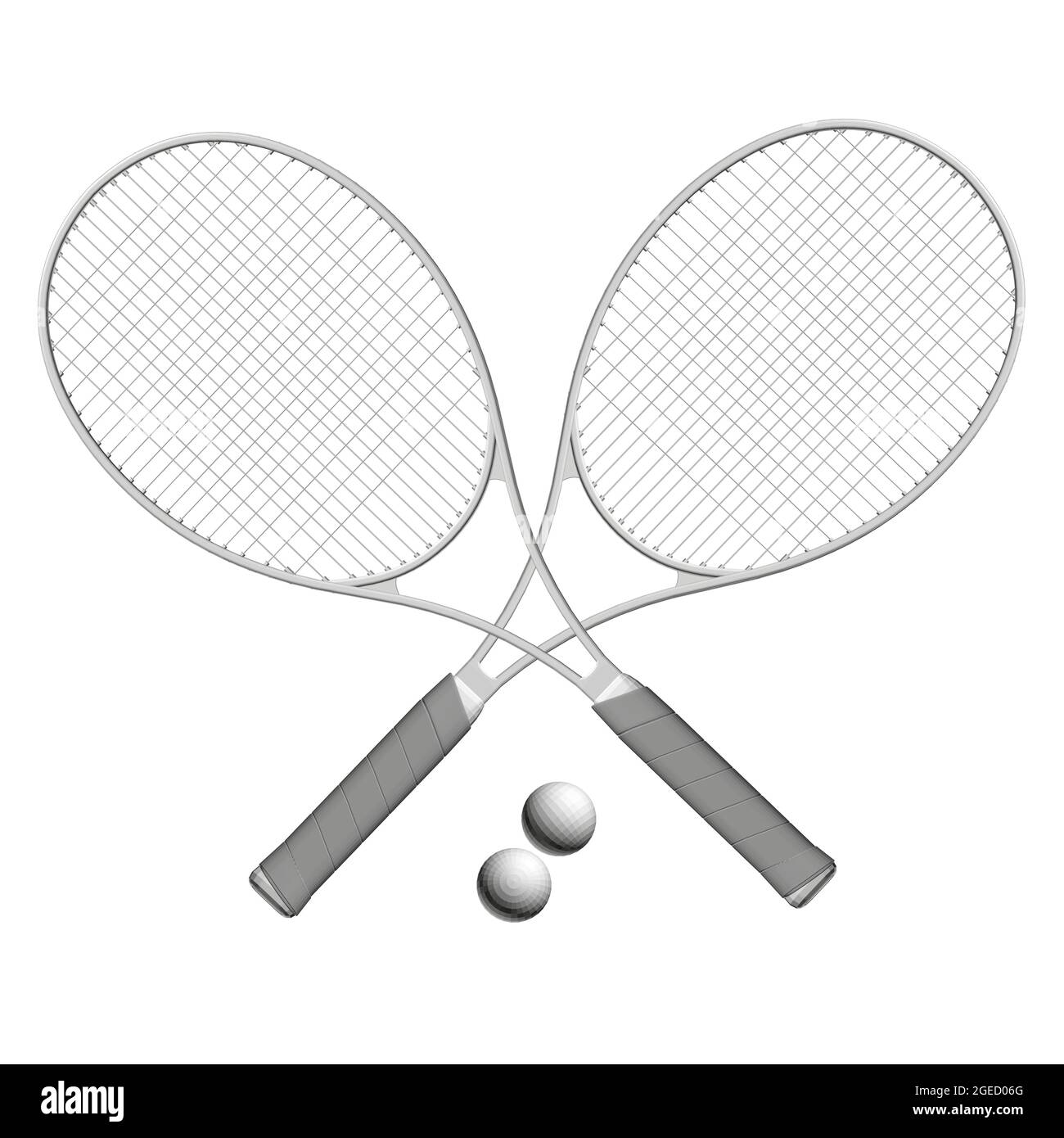 Crossed Tennis Rackets