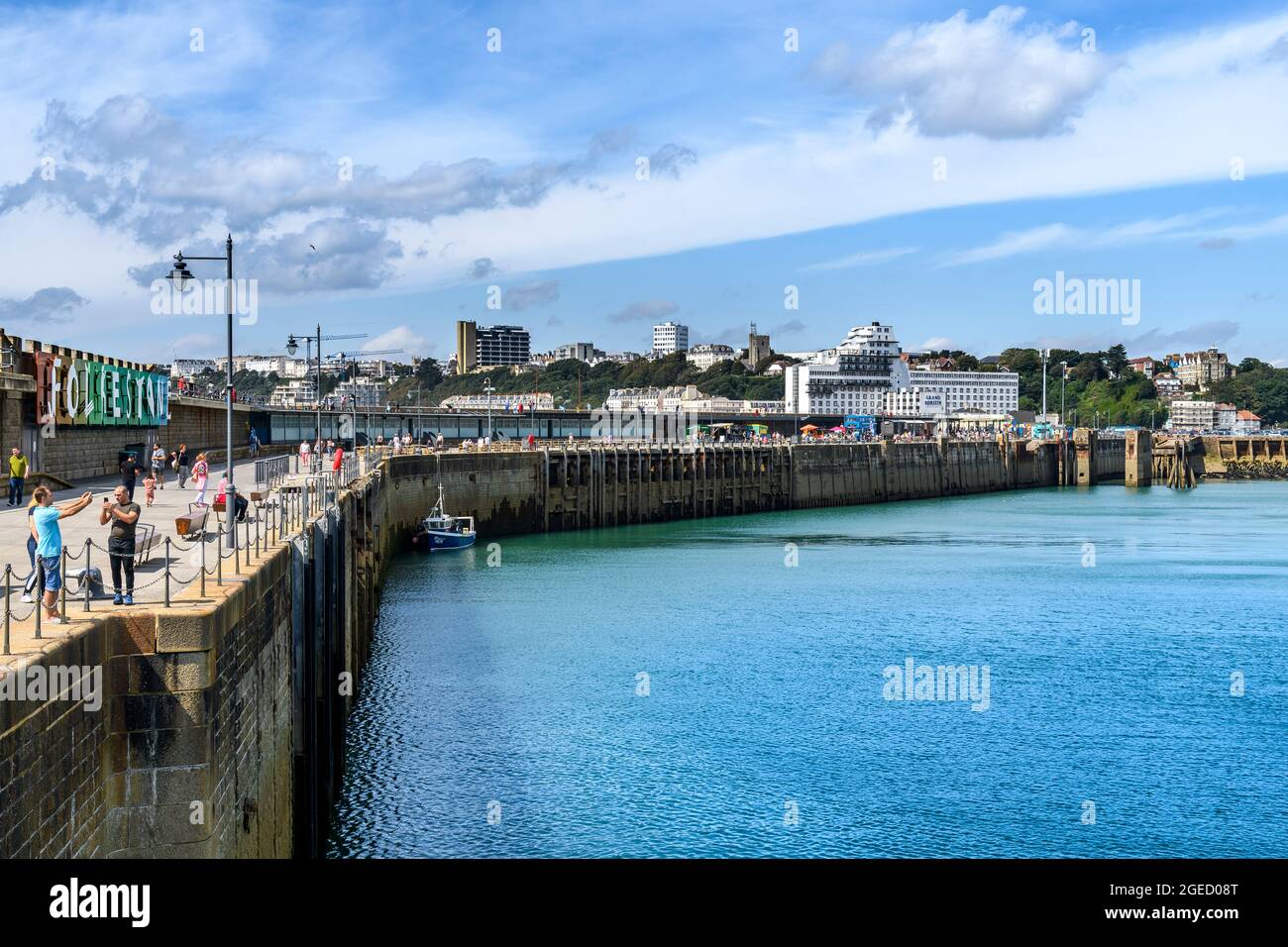Folkestone Harbour Arm. Originally the port for the Boat Train to ...