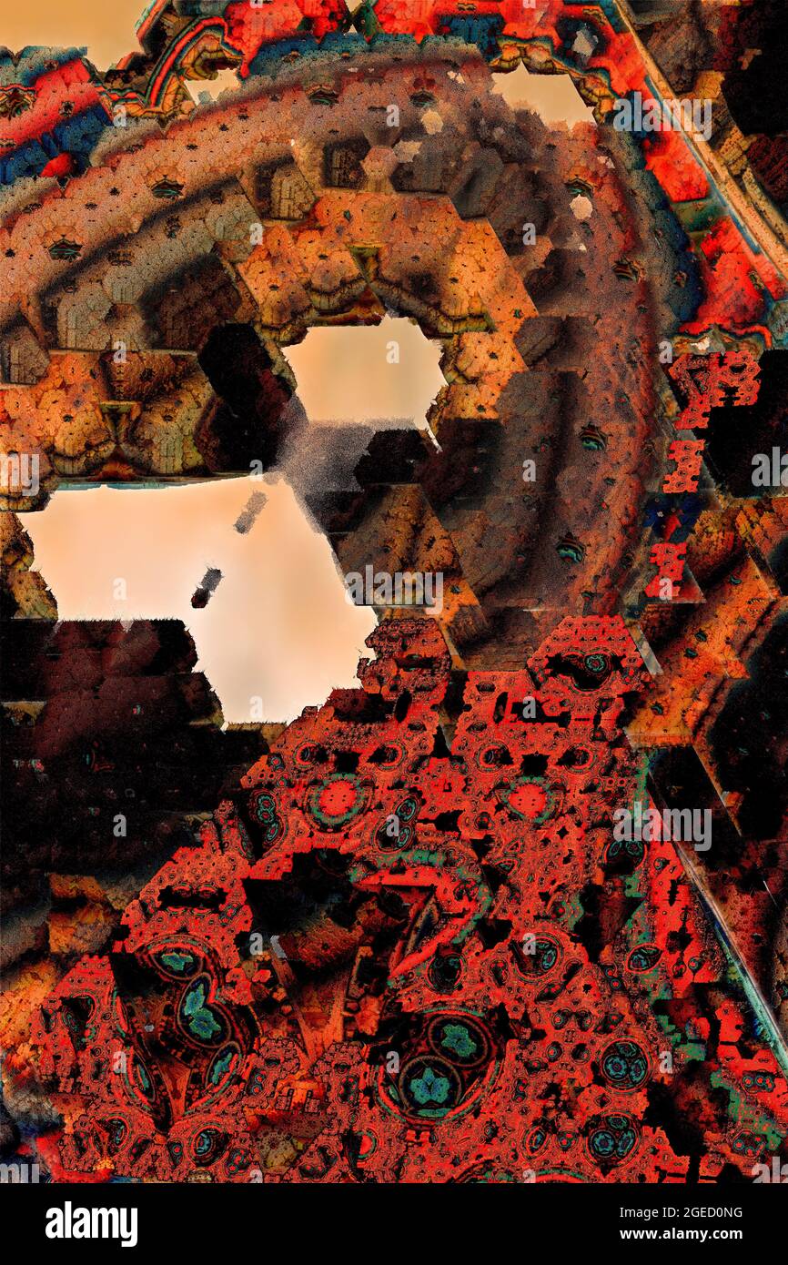 Computer assisted illustration great for book cover design, background ...