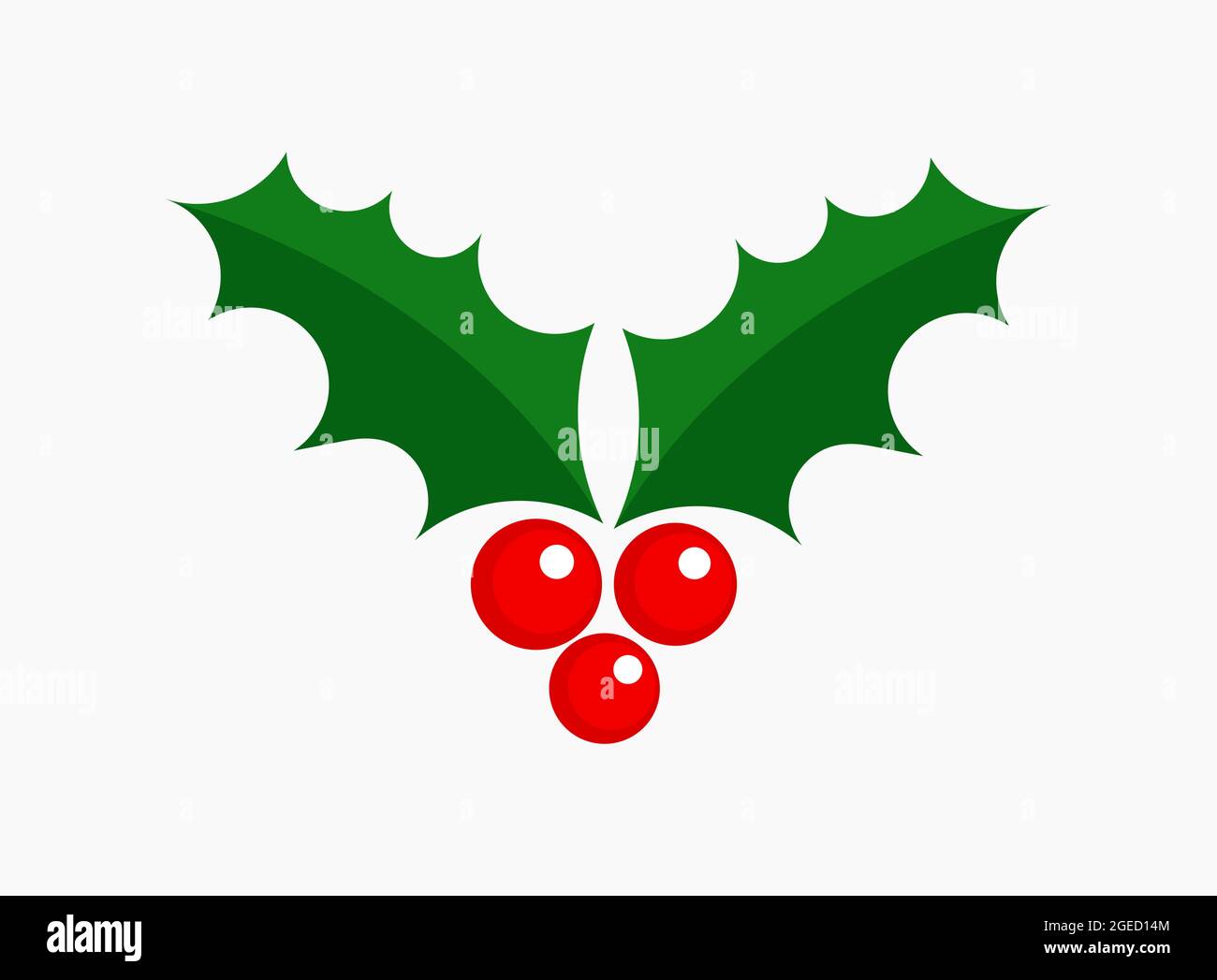 Christmas holly icon. Vector illustration Stock Vector Image & Art - Alamy