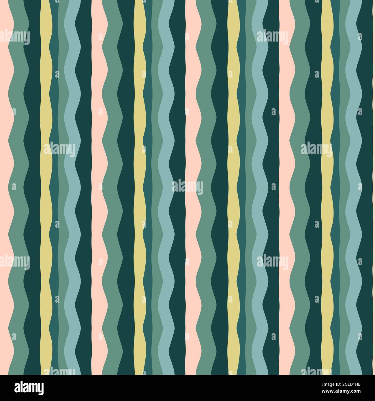Seamless pattern with Wavy Stripes Stock Photo - Alamy