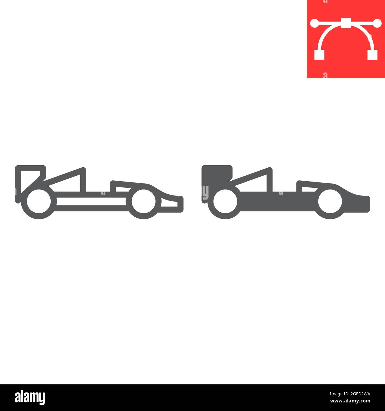 F1 car silhouette Stock Vector Images - Alamy