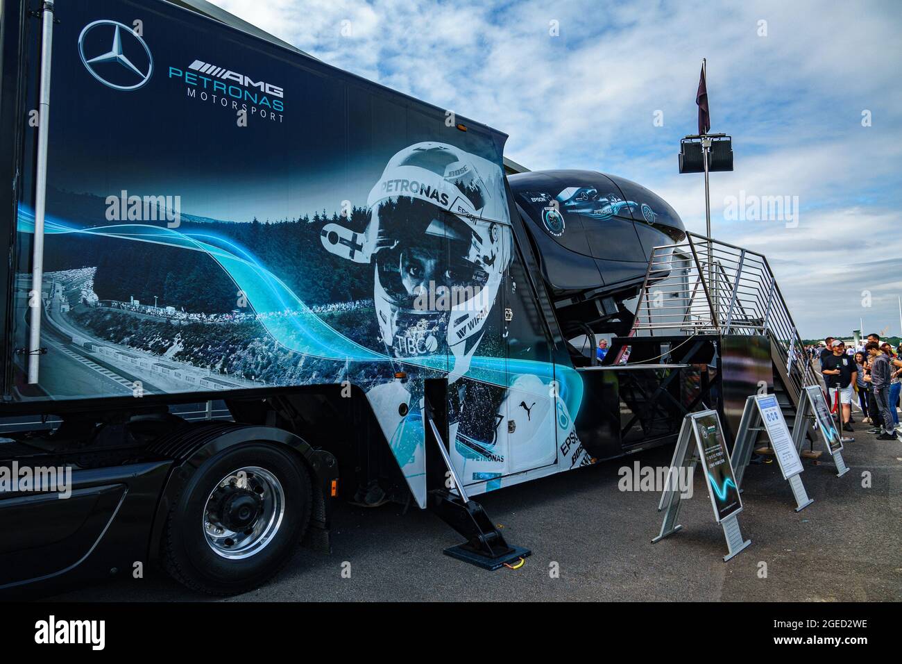 Farnborough, 19th August, 2021. The British Motor Show opens for a ...