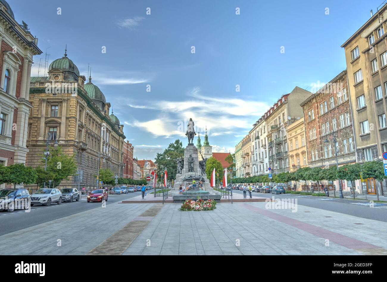 Krakow Old Town in sunny weather, HDR Image Stock Photo - Alamy