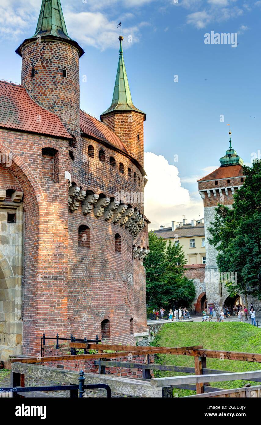 Krakow Old Town in sunny weather, HDR Image Stock Photo - Alamy
