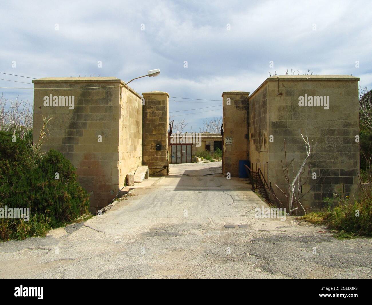 BIRZEBBUGA, MALTA - Mar 23, 2013: The entrance to Fort Benghisa ...