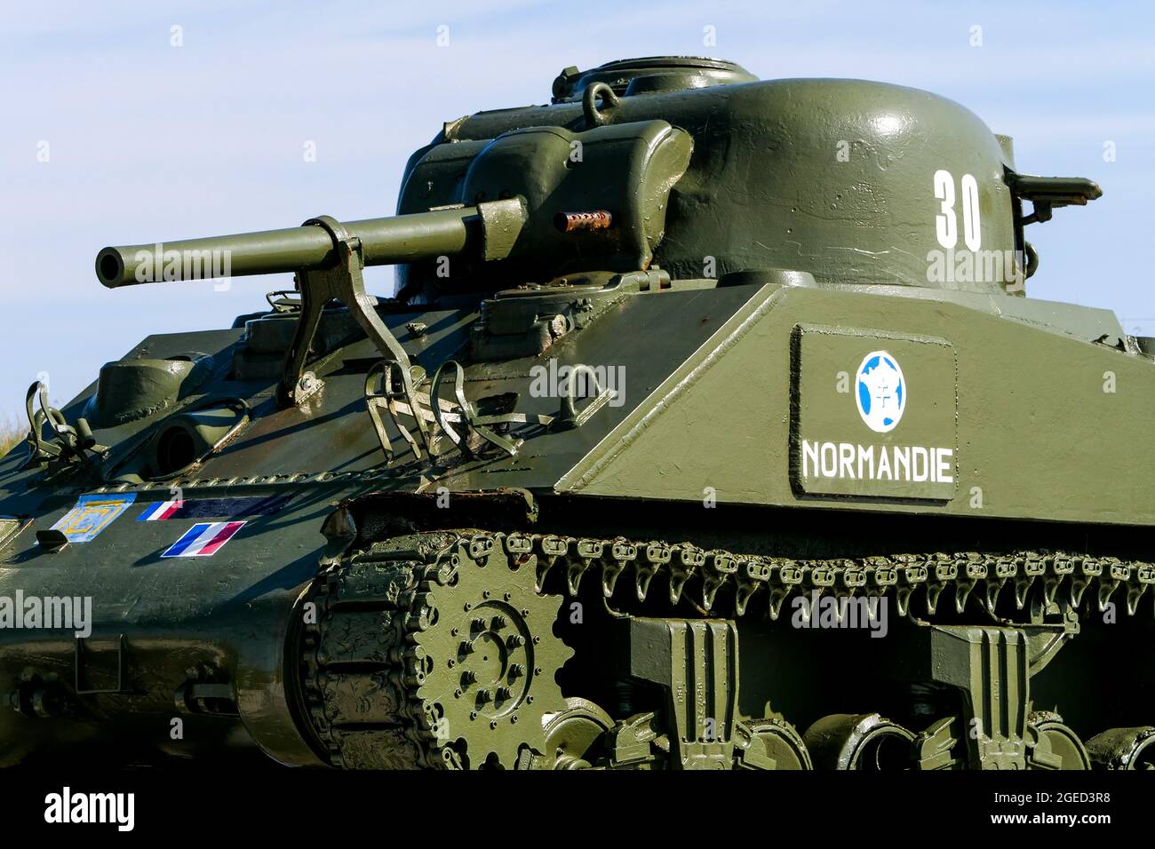 Sherman tank french 2nd armored division hi-res stock photography and ...