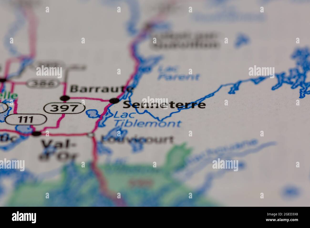 Map of senneterre quebec hi-res stock photography and images - Alamy