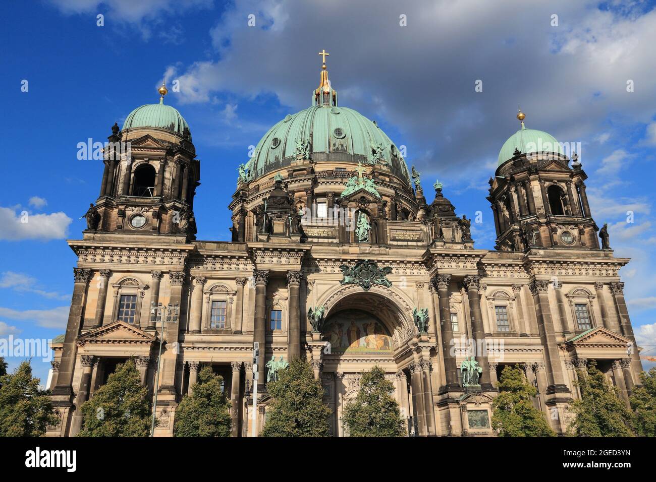 Berlin Cathedral, church in Germany. Capital city architecture Stock ...