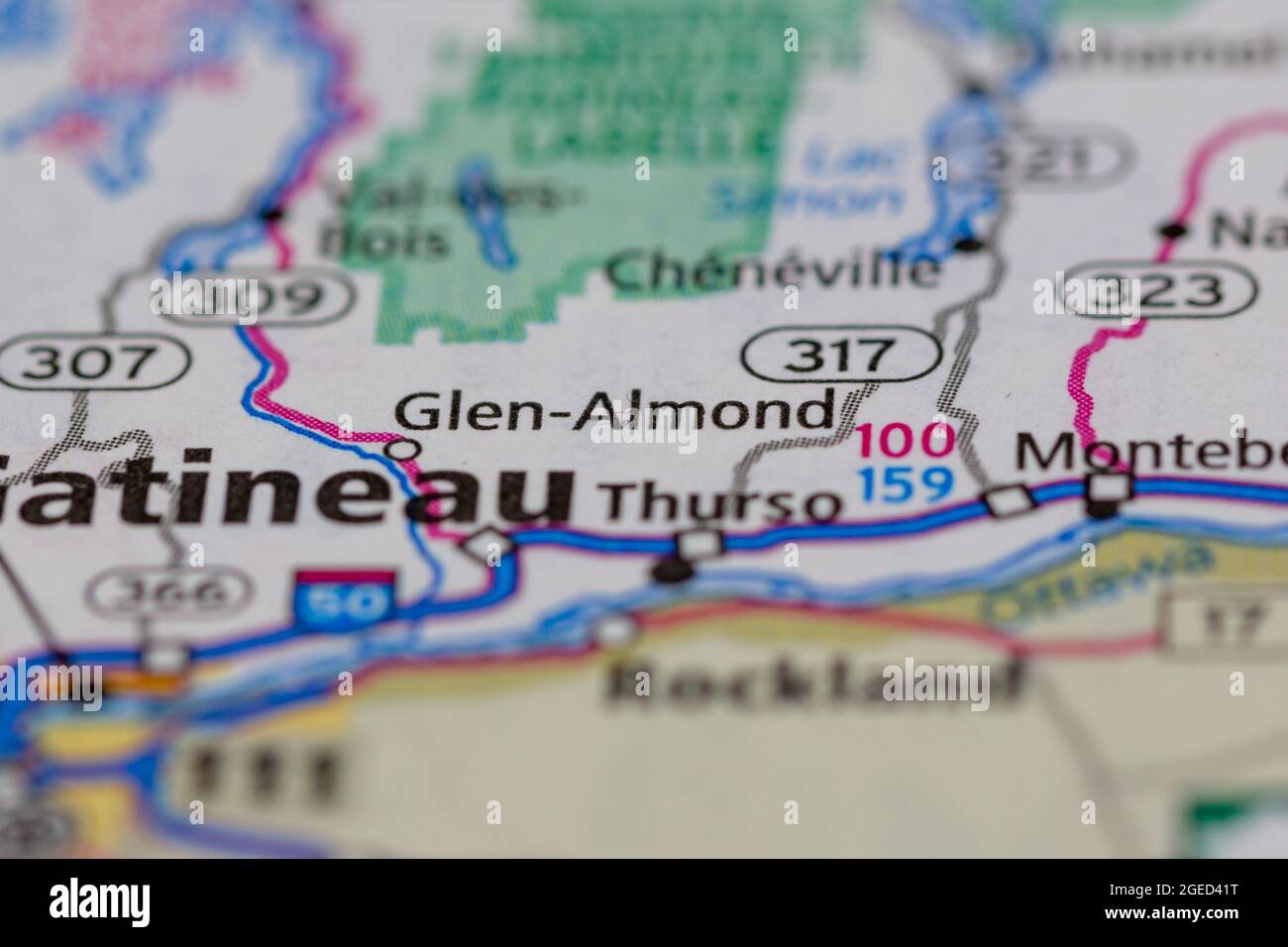 Glen almond map hi-res stock photography and images - Alamy