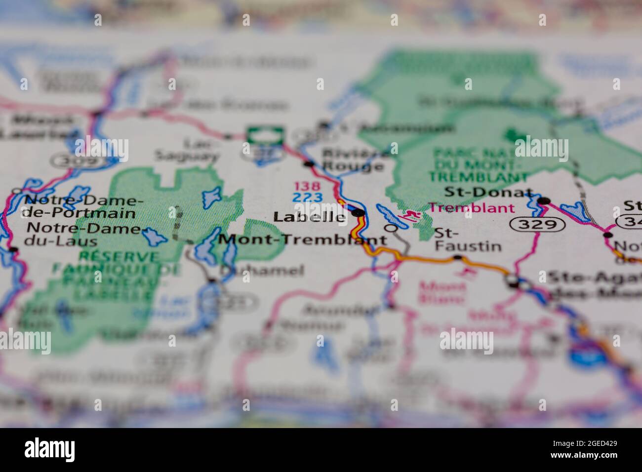 Map of labelle quebec hi-res stock photography and images - Alamy