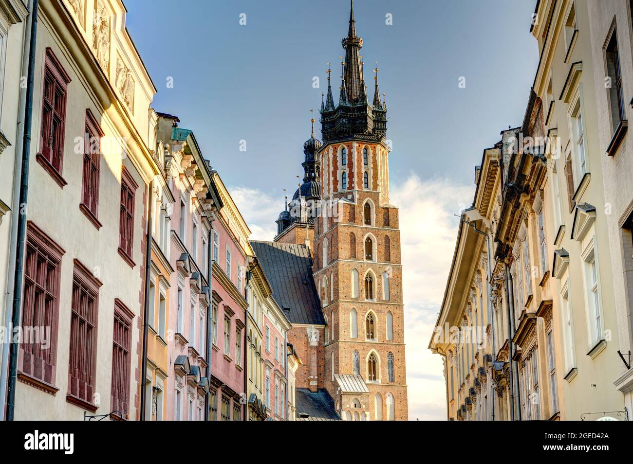 Krakow Old Town in sunny weather, HDR Image Stock Photo - Alamy