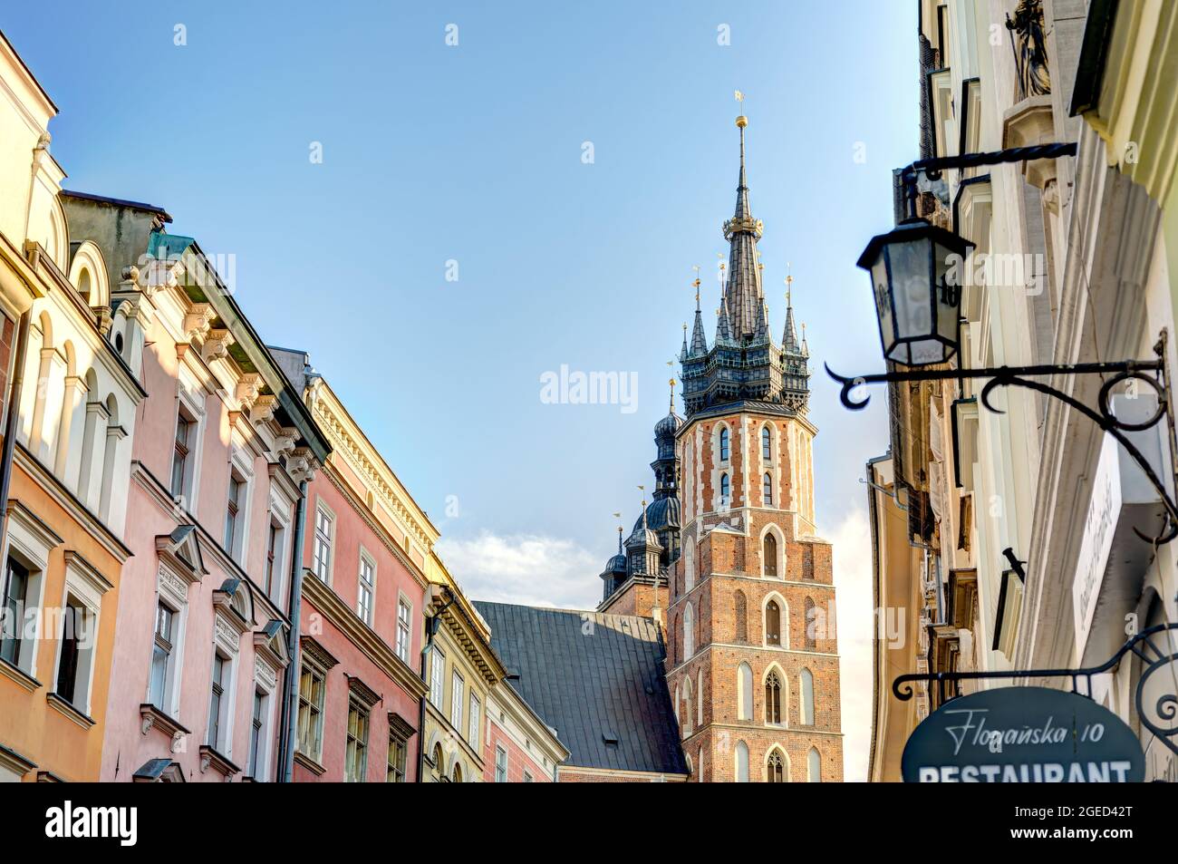 Krakow Old Town in sunny weather, HDR Image Stock Photo - Alamy