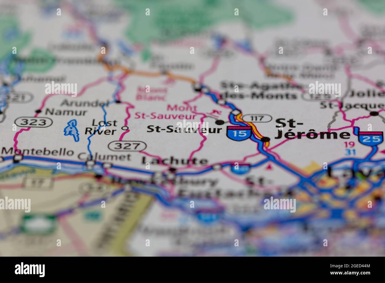 Map of st sauveur hi-res stock photography and images - Alamy