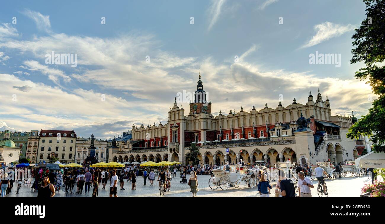Krakow Old Town in sunny weather, HDR Image Stock Photo - Alamy