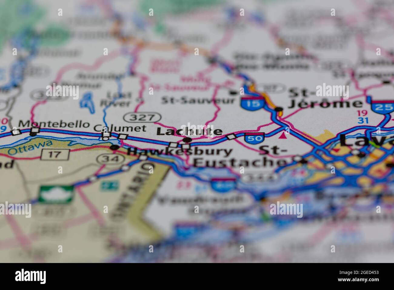 Map of lachute hi-res stock photography and images - Alamy