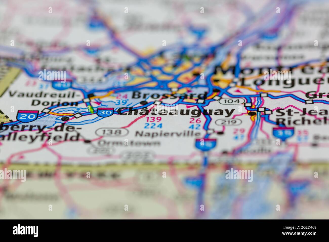 Chateauguay map hi-res stock photography and images - Alamy