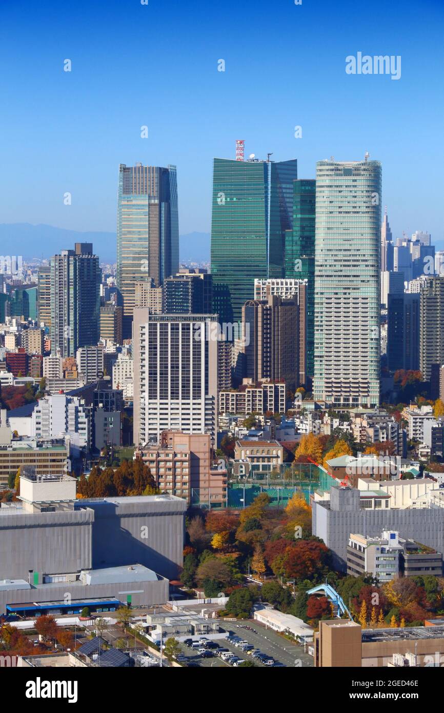 Tokyo city skyline. Capital city of Japan view with Roppongi and ...
