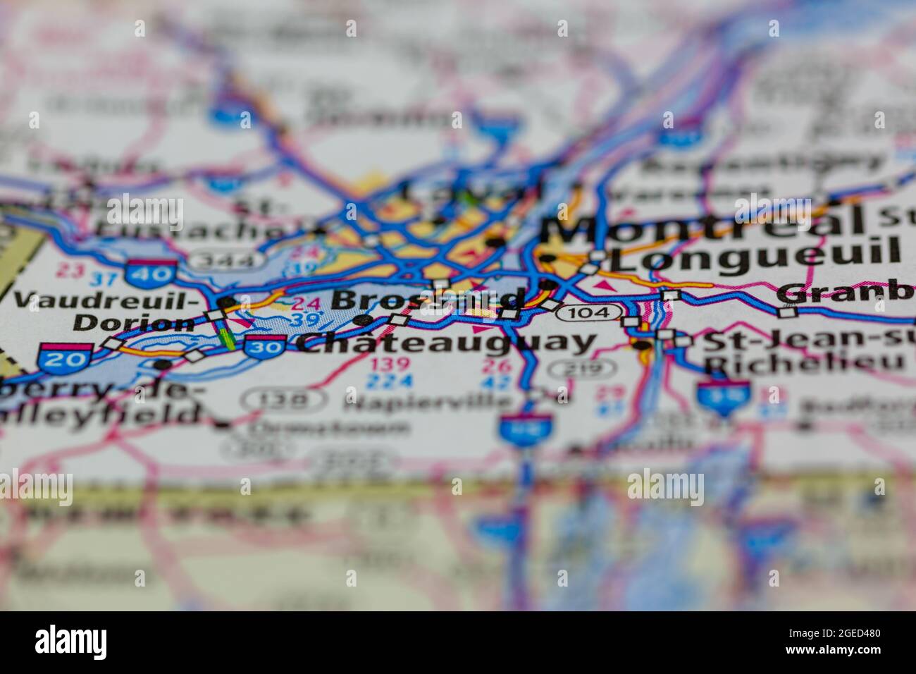 Map of brossard hi-res stock photography and images - Alamy
