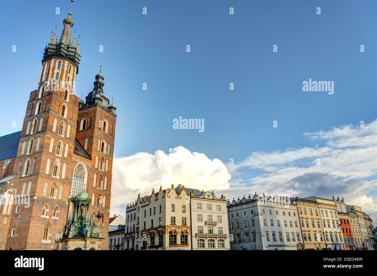 Krakow Old Town in sunny weather, HDR Image Stock Photo - Alamy