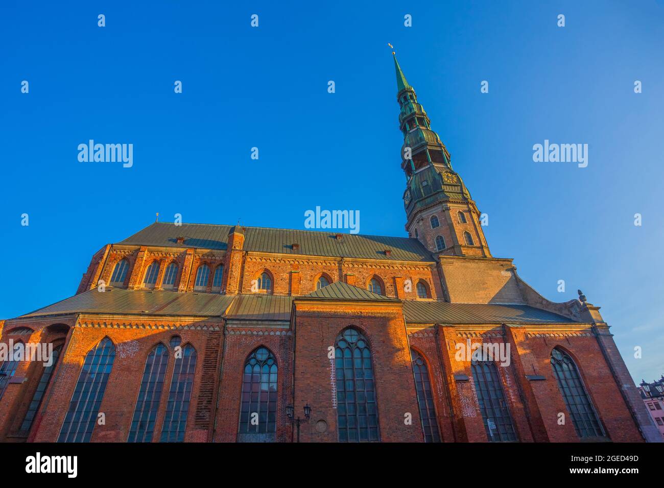Riga St. Peter's Church - the tallest peak in Riga, is one the oldest ...