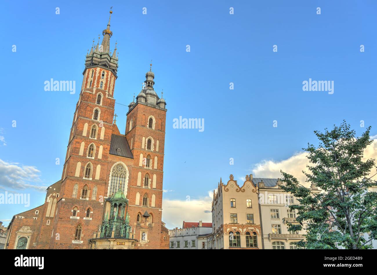Krakow Old Town in sunny weather, HDR Image Stock Photo - Alamy