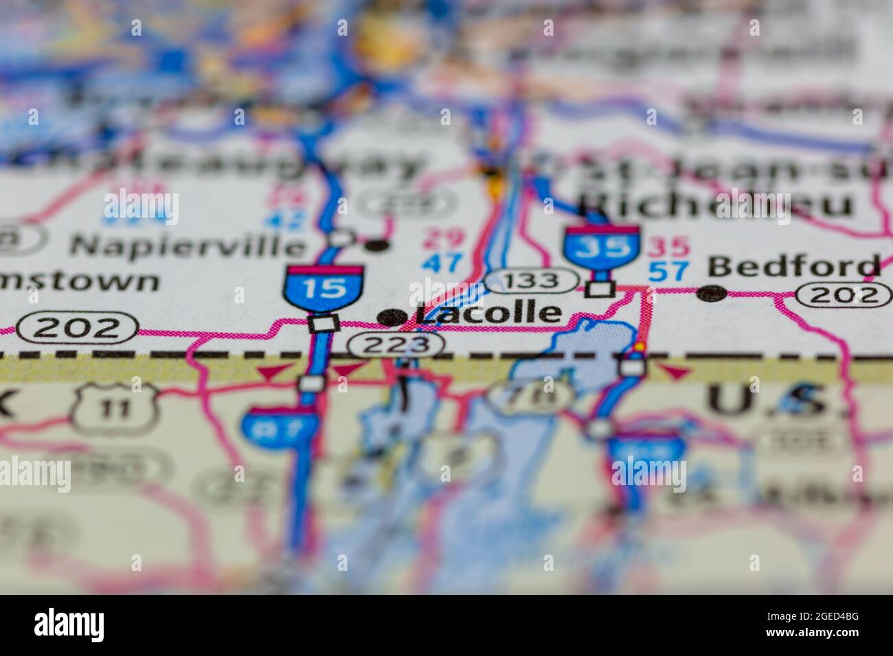 Lacolle map hi-res stock photography and images - Alamy