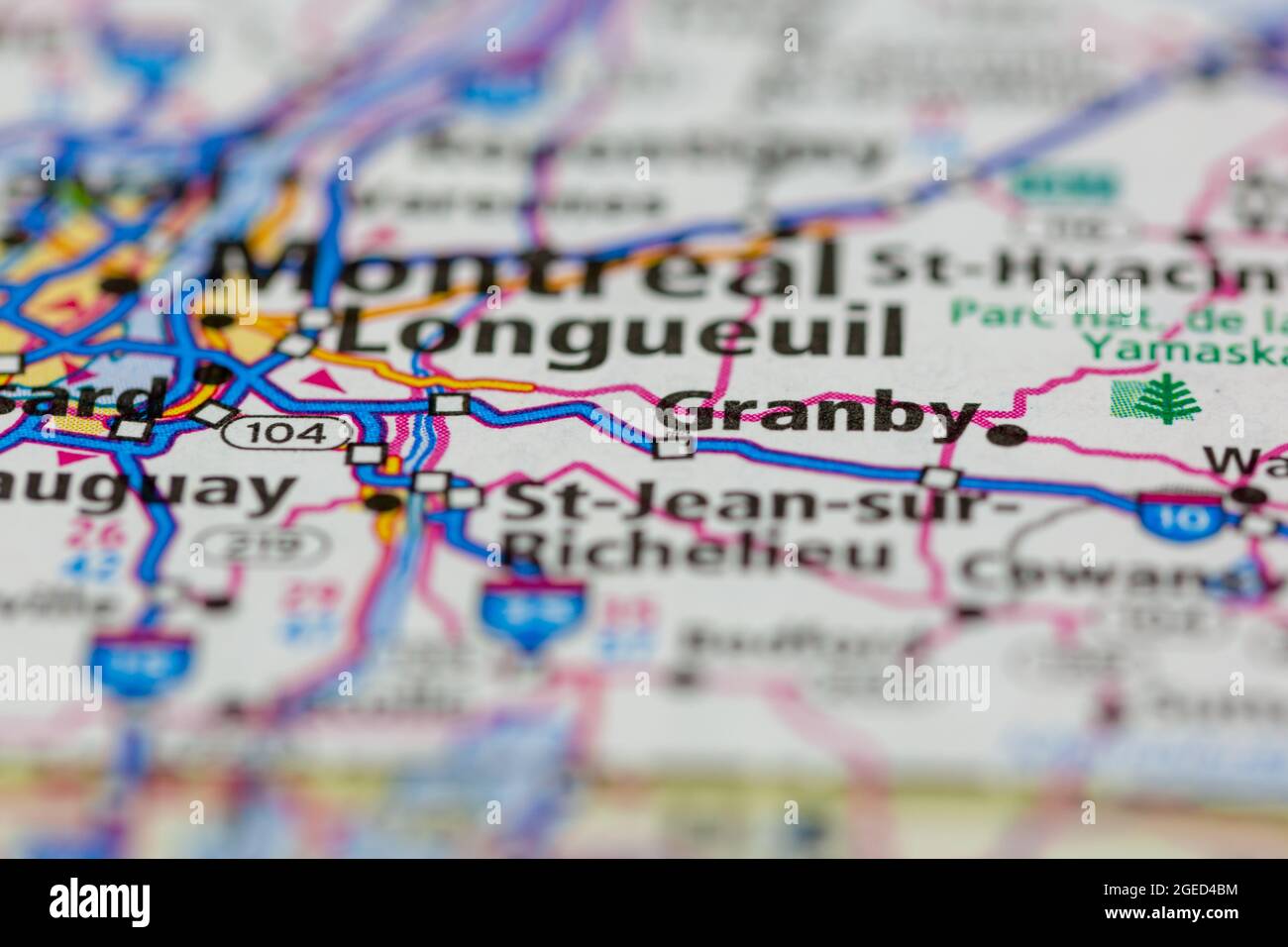 Granby on a map granby map hi-res stock photography and images - Alamy