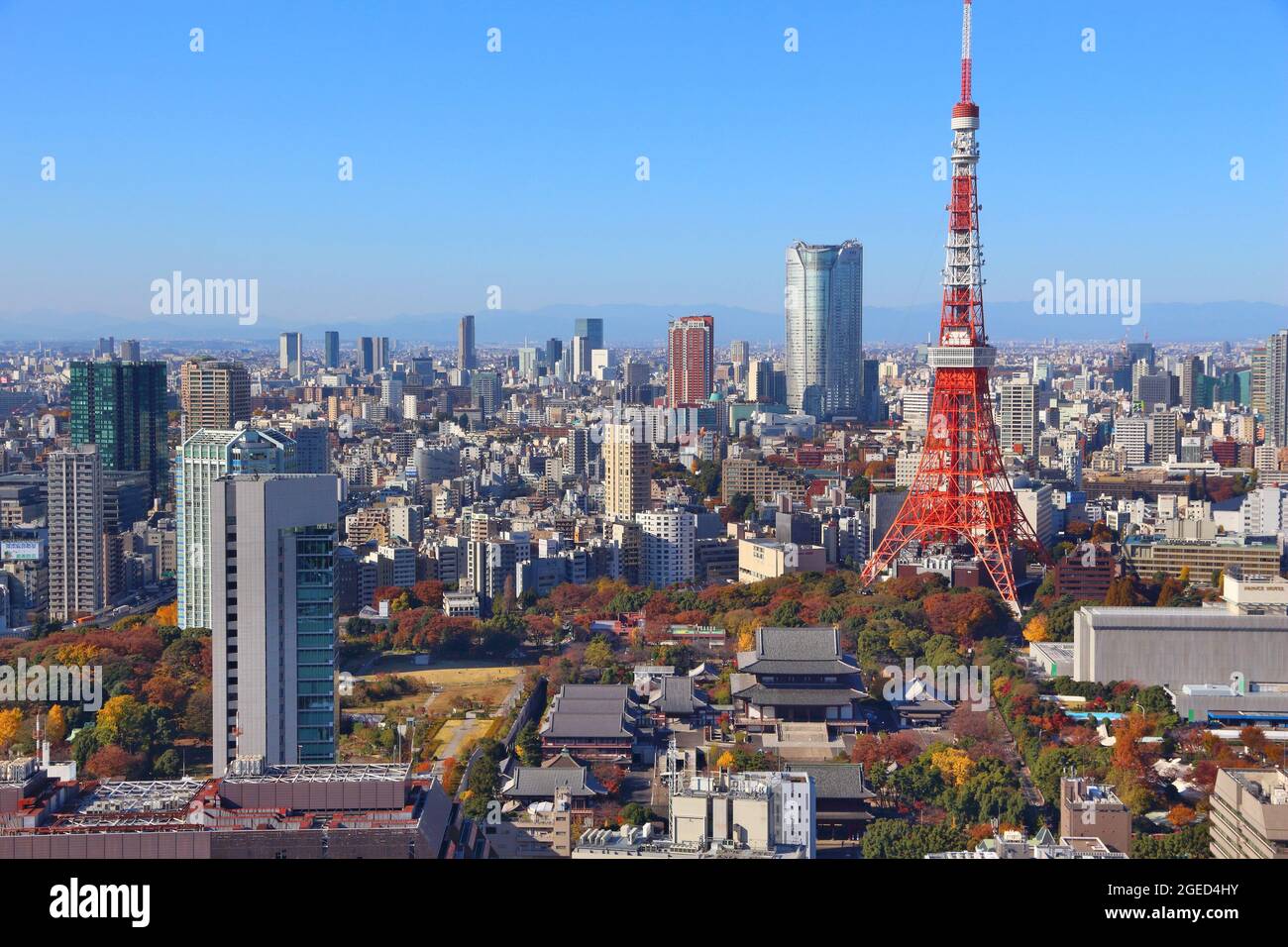 TOKYO, JAPAN - DECEMBER 2, 2016: Cityscape of Tokyo with famous Tokyo ...