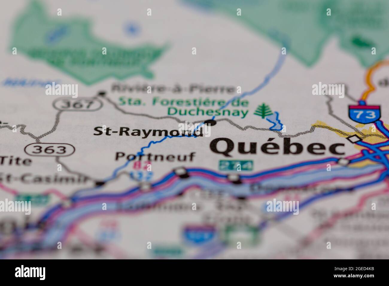 Map of st raymond quebec hi-res stock photography and images - Alamy