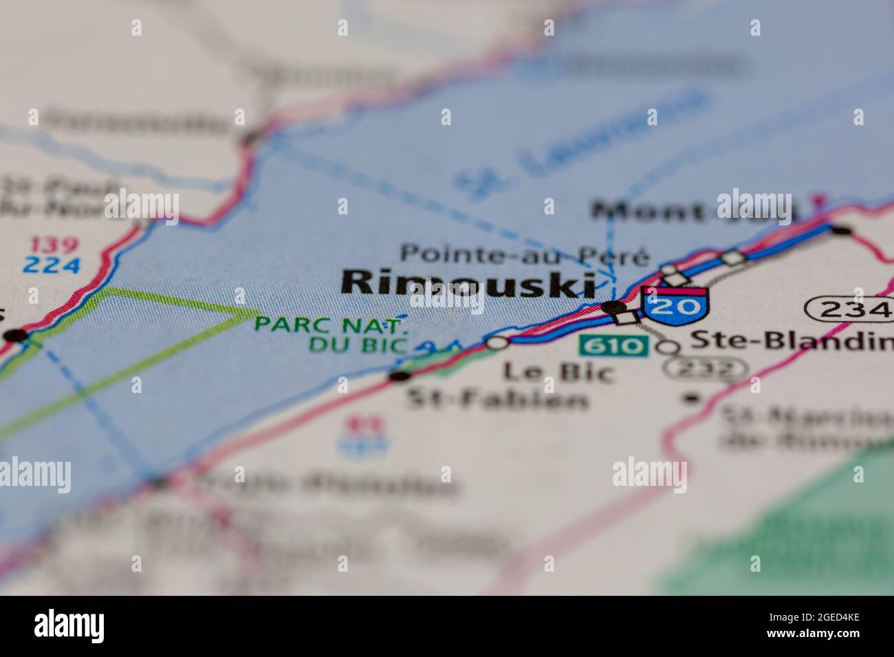Map of rimouski quebec hi-res stock photography and images - Alamy