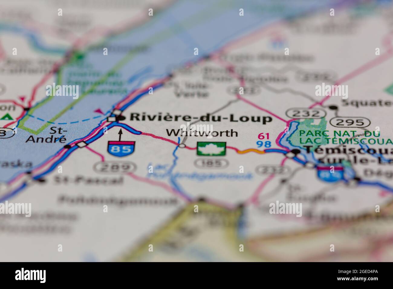 Whitworth quebec map hi-res stock photography and images - Alamy