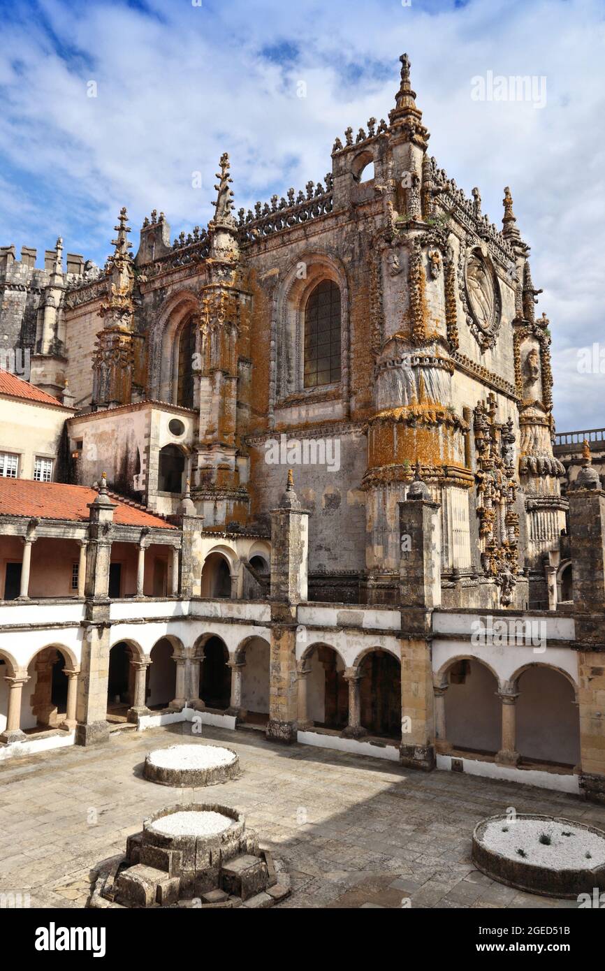 Tomar Monastery. Tomar Convent of Christ - Knights Templar monastery in ...