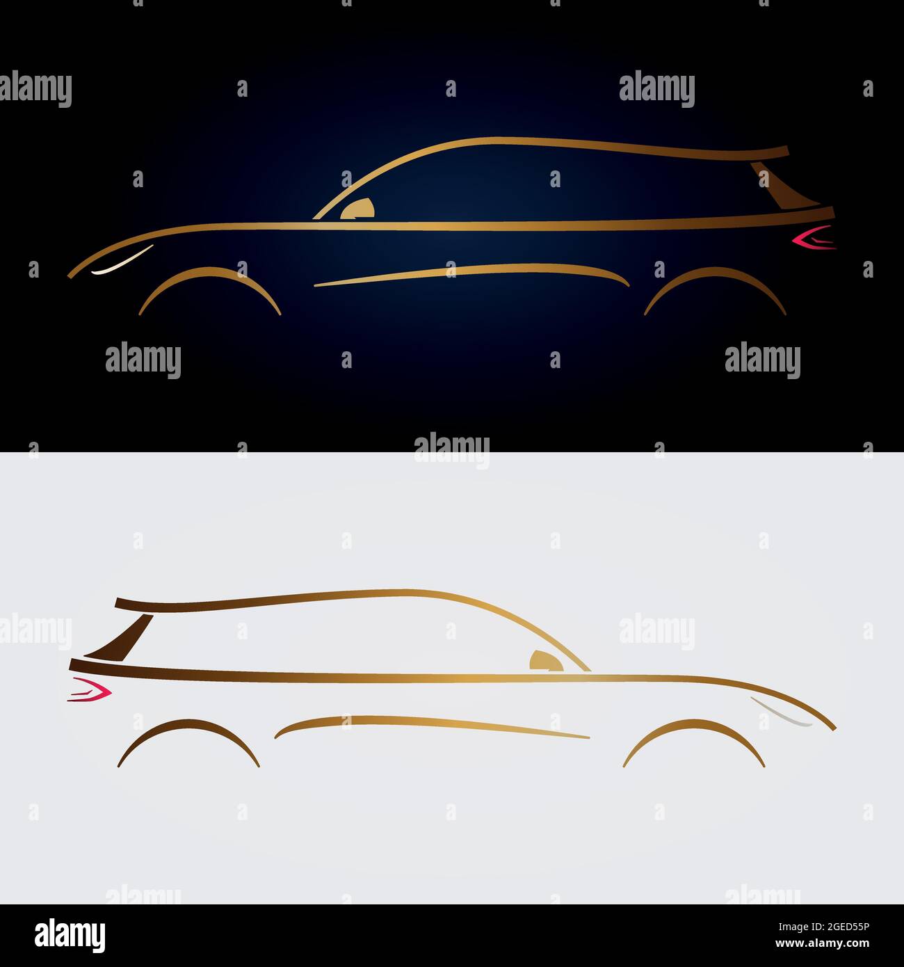 Design luxury yellow car. For your design Stock Vector Image & Art - Alamy