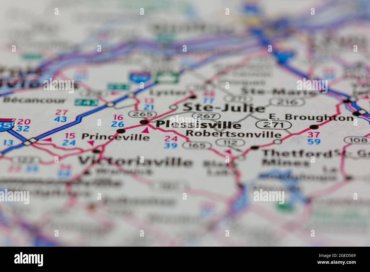 Robertsonville map hi-res stock photography and images - Alamy