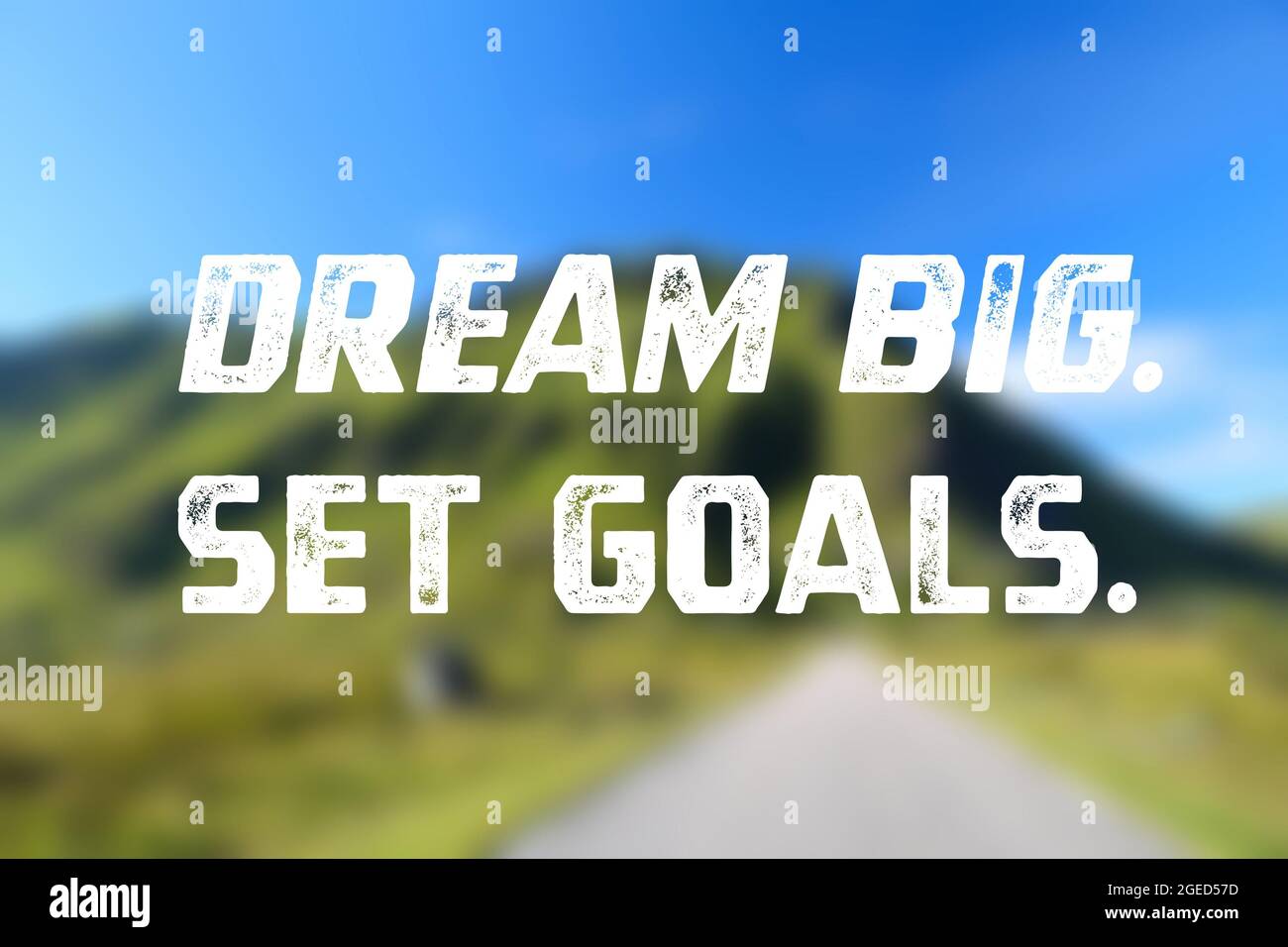 Dream big, set goals. Startup motivational quote poster. Success ...