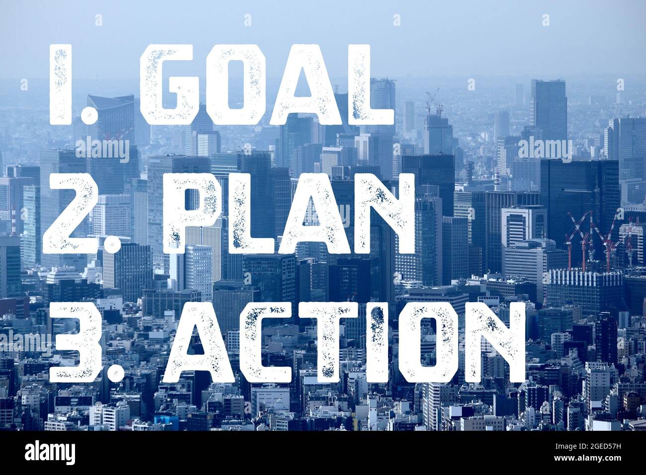 Goal, plan, action. Business motivational quote poster. Success ...