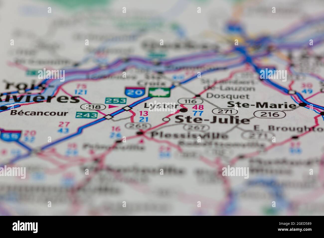 Map of lyster hi-res stock photography and images - Alamy