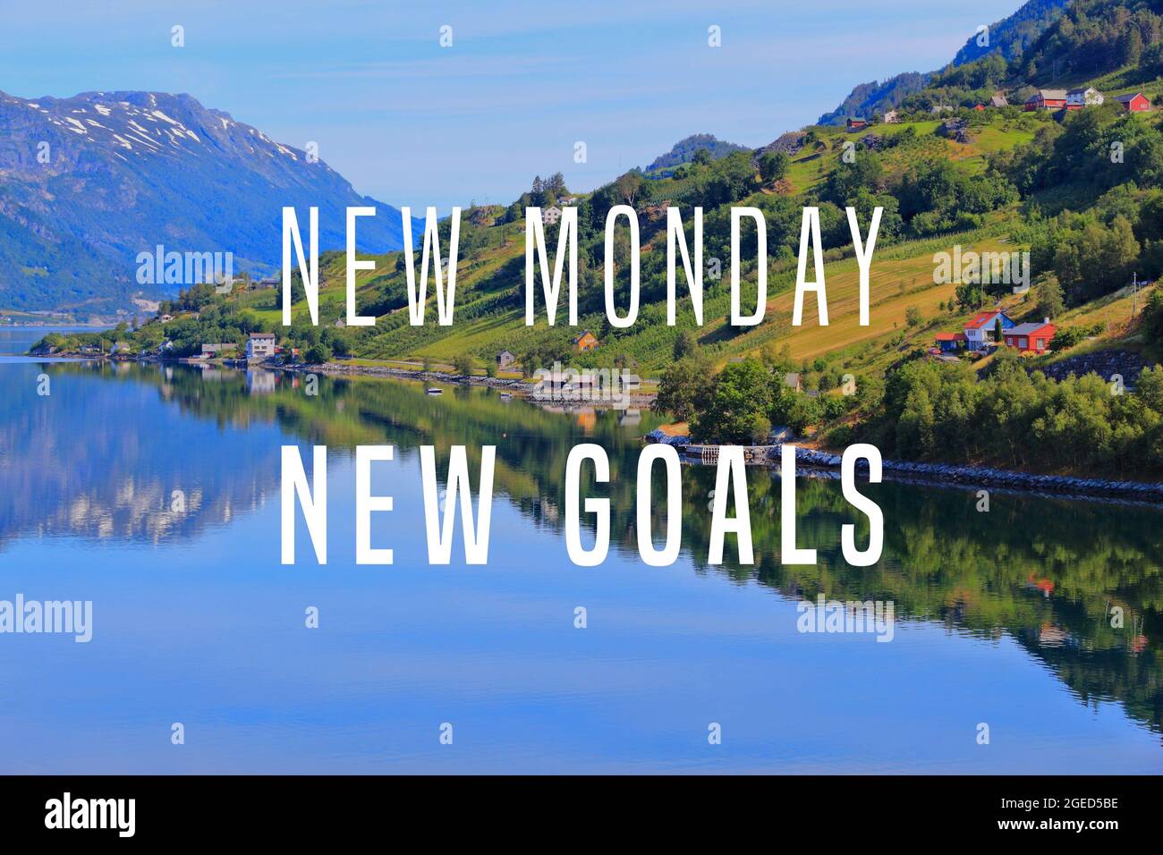 New Monday, new goals. Startup motivational quote poster. Success ...