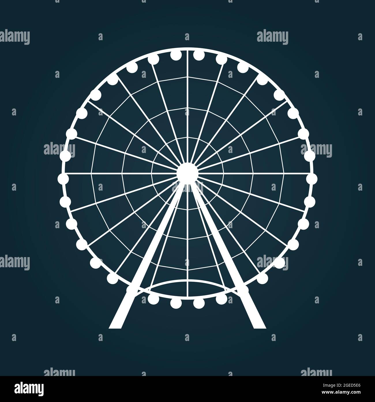 Ferris Wheel icon. Vector illustration Stock Vector Image & Art - Alamy